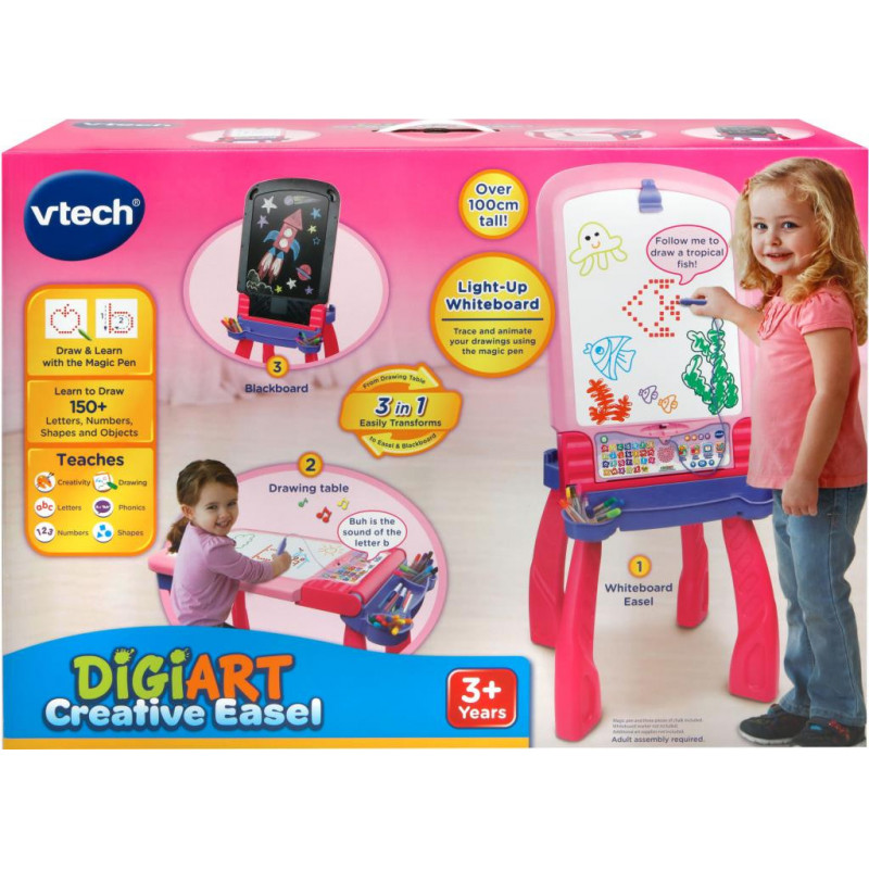 VTech Digiart Creative Easel Pink | Mr Toys Toyworld