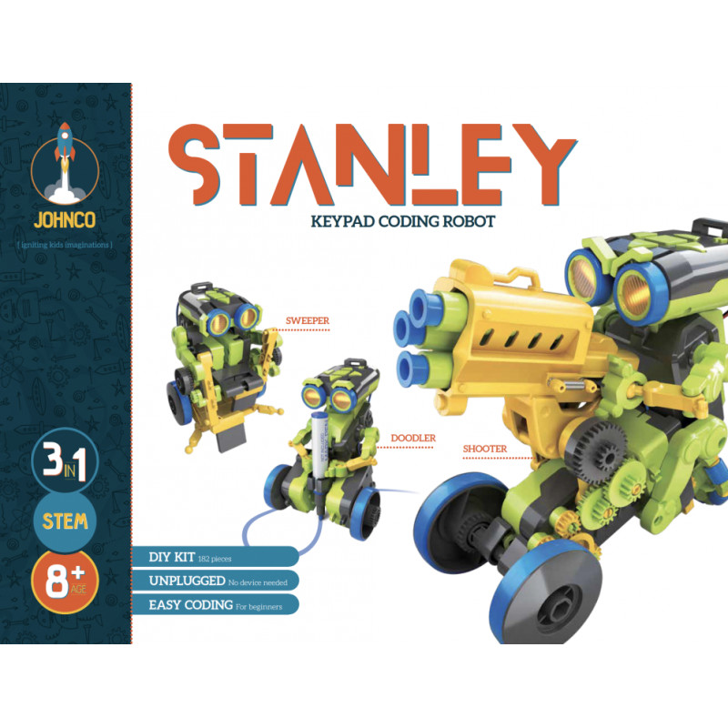 Stanley: 3-In-1 Keypad Coding Robot - Afterpay Available!