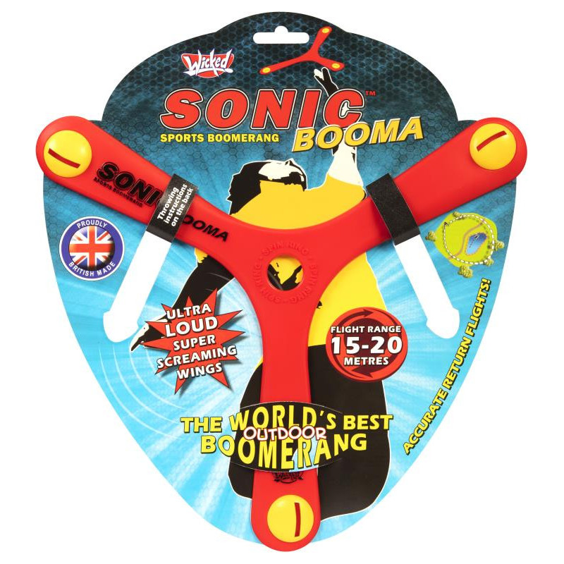 Wicked Booma Sonic Outdoor Boomerang Assorted - Afterpay