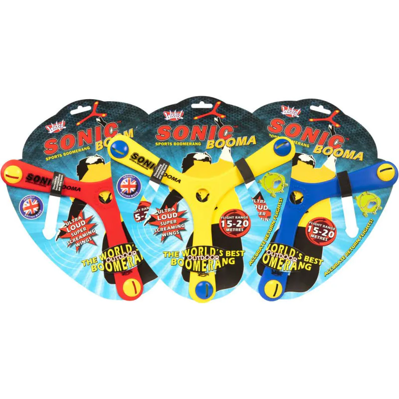 Wicked Booma Sonic Outdoor Boomerang Assorted - Afterpay