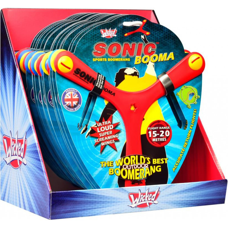 Wicked Booma Sonic Outdoor Boomerang Assorted - Afterpay