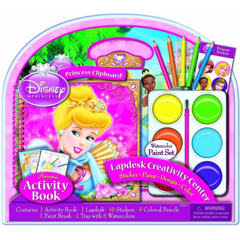 Bendon Disney Princess Lap Desk With Jumbo Paint - Afterpay