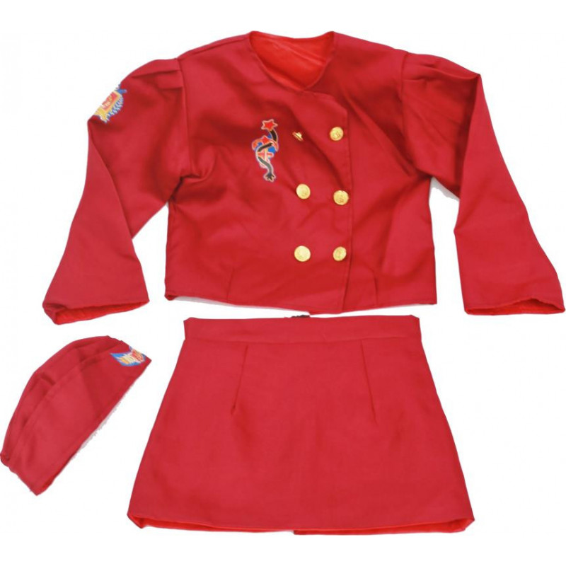 Maroon Air Hostess Costume - Afterpay Available!