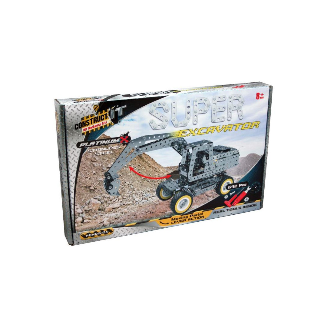 Construct It Kit - Platinum X - Super Excavator 642 Pces | Mr