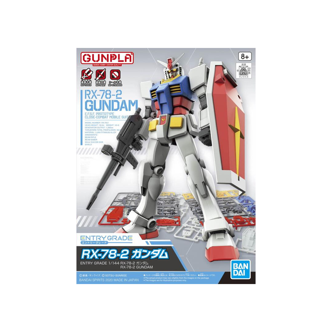 Gunpla Entry Grade 1/144 RX-78-2 Gundam - Afterpay