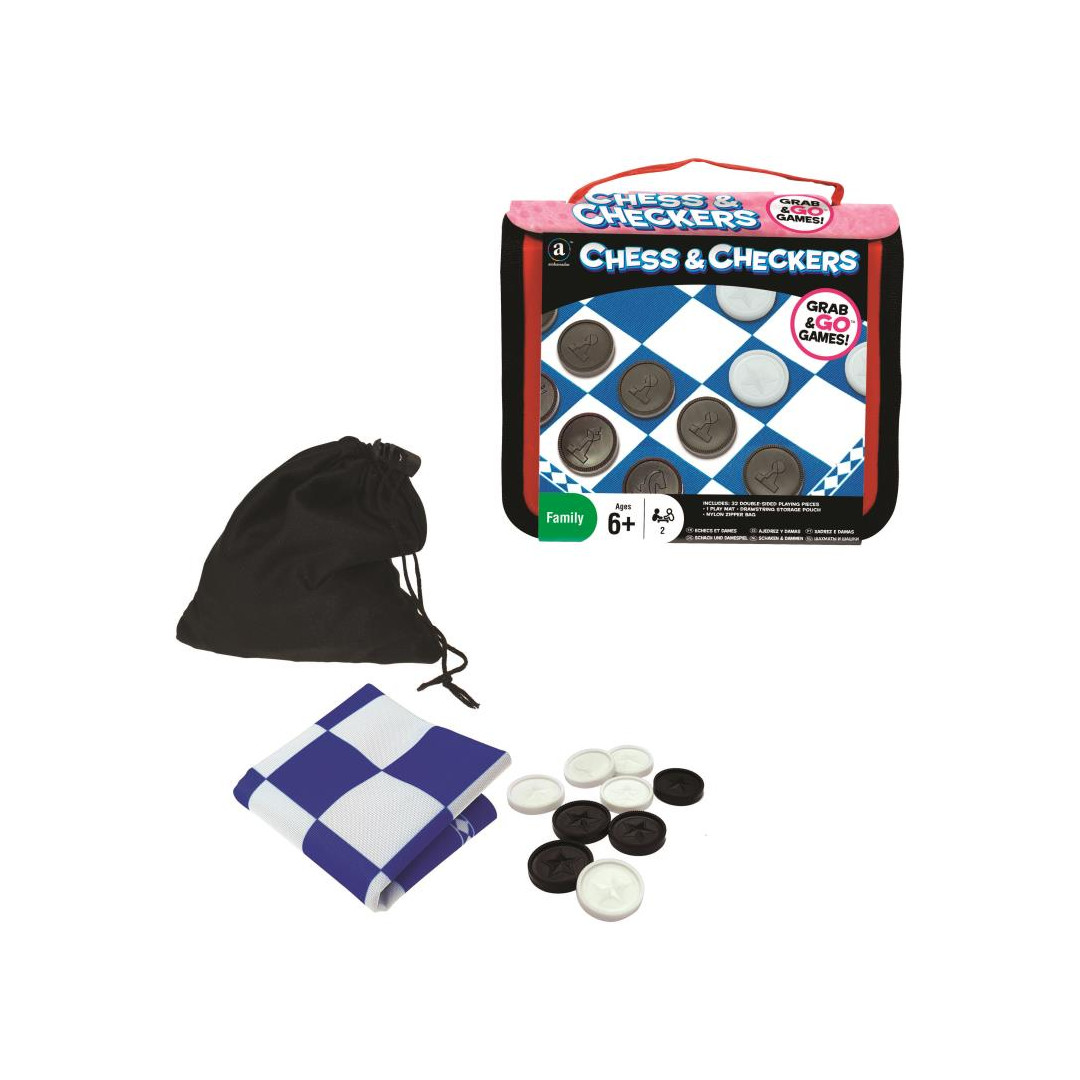 Grab & Go Games! - Travel Chess & Checkers | Mr Toys Toyworld