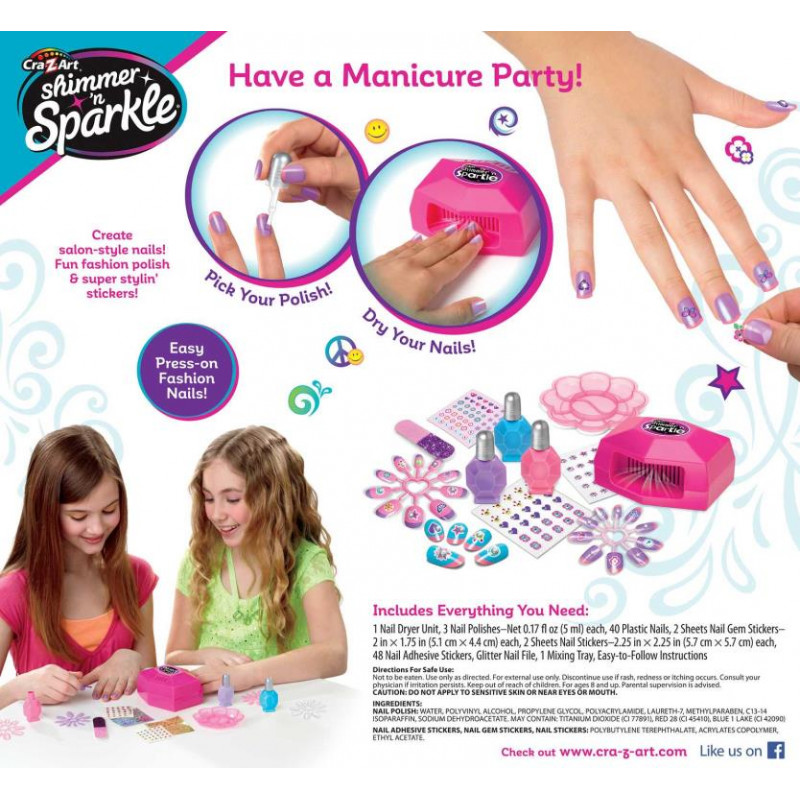 Shimmer N Sparkle Manicure Magic Nail Studio | Mr Toys Toyworld
