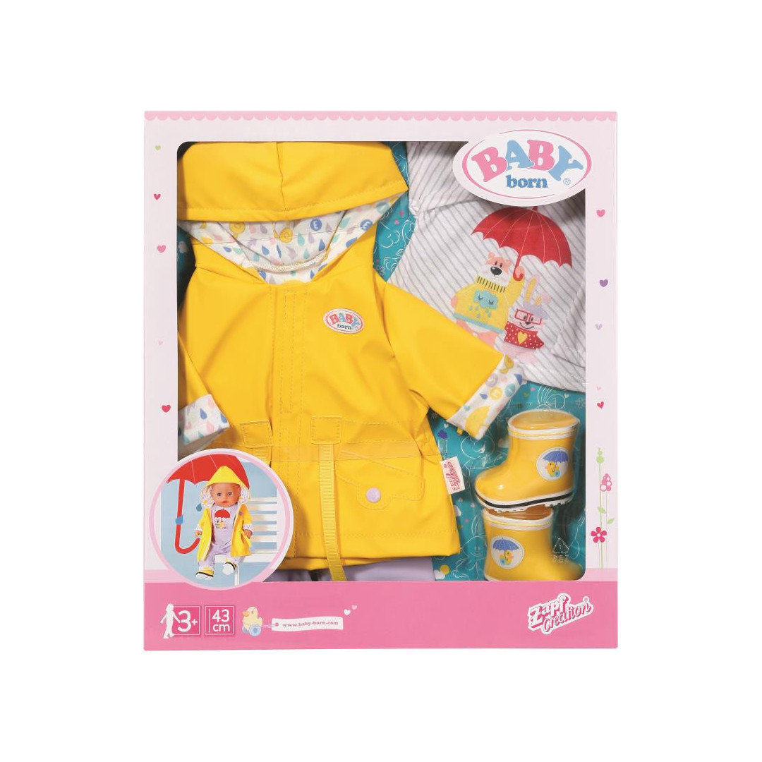 Baby Born Deluxe Rain Set 43cm | Mr Toys Toyworld