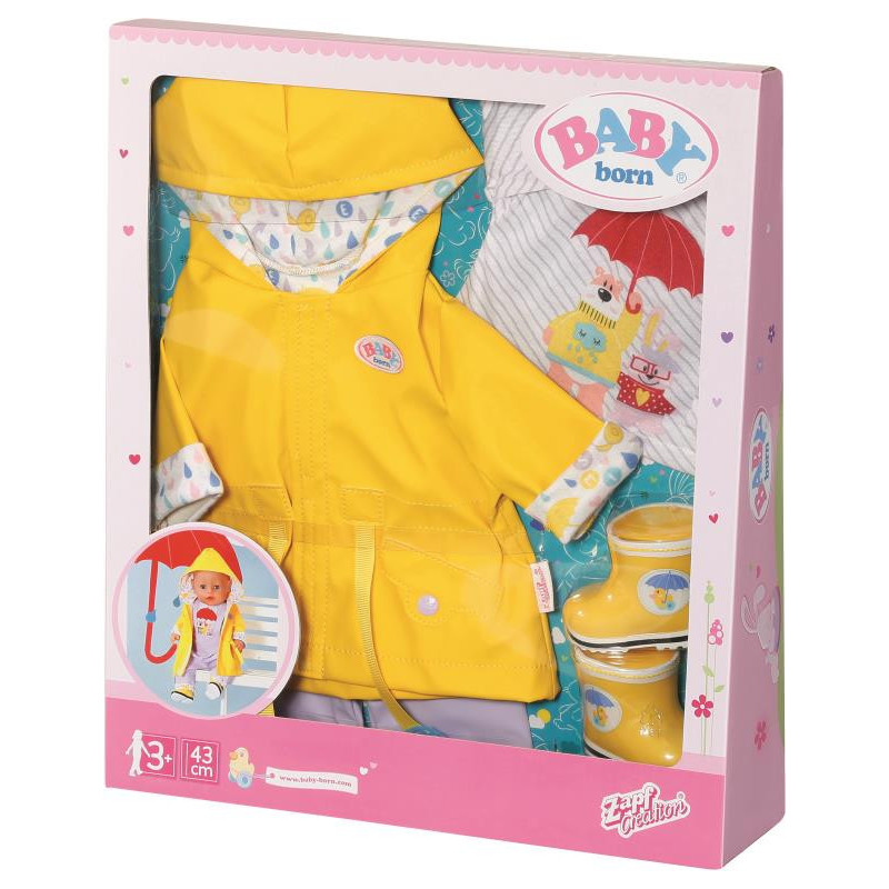 Baby Born Deluxe Rain Set 43cm | Mr Toys Toyworld