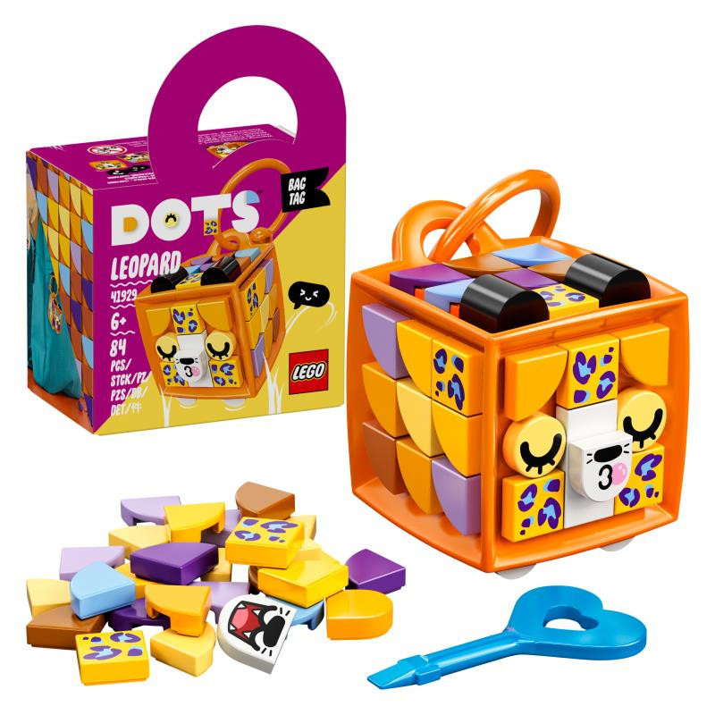 LEGO DOTS Bag Tag Leopard 41929 | Mr Toys Toyworld