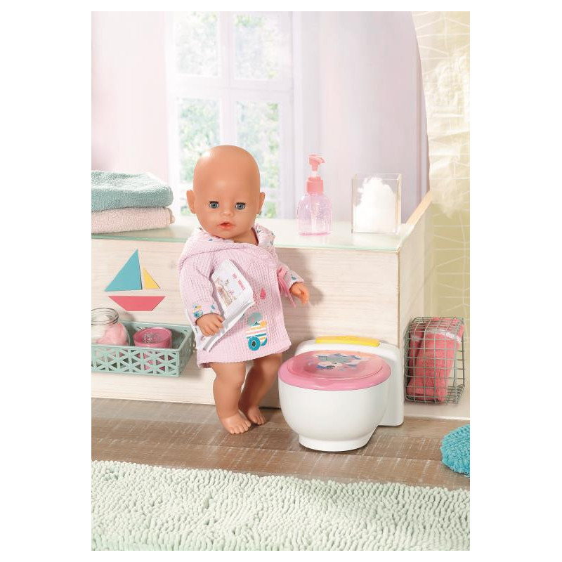 Baby Born Bath Poo-Poo Toilet 43cm - Afterpay Available!