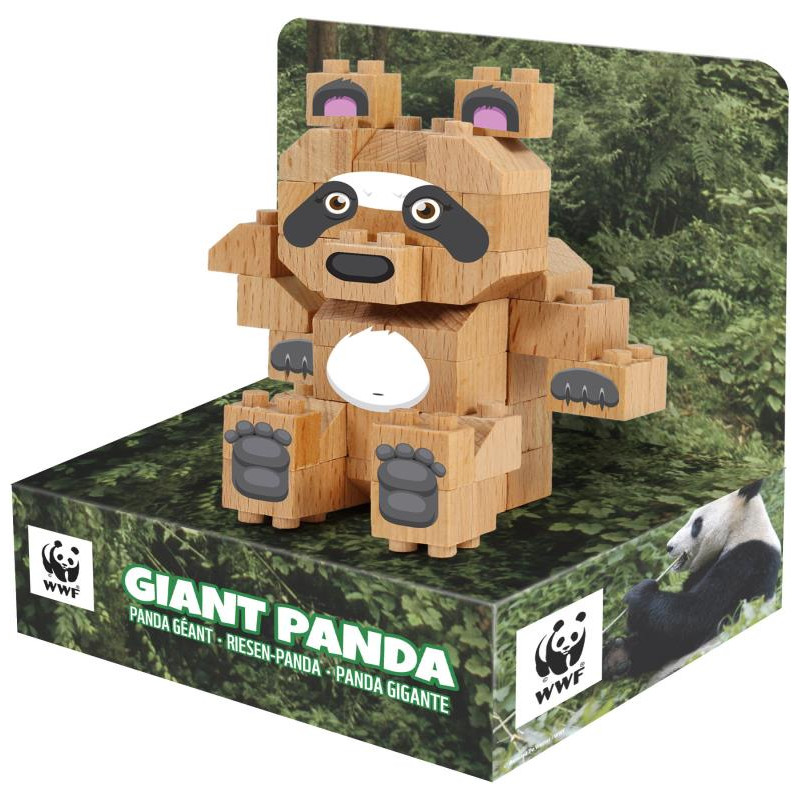 FabBrix Wood Building Bricks WWF Giant Panda - Afterpay