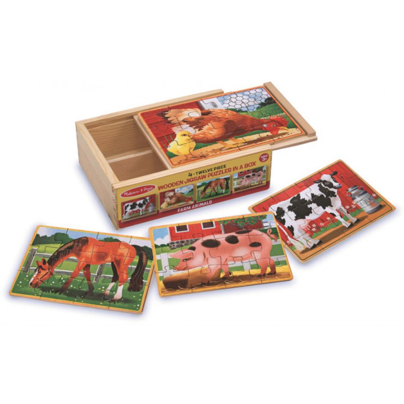 Melissa & Doug Farm Puzzles in a Box - Afterpay Available!