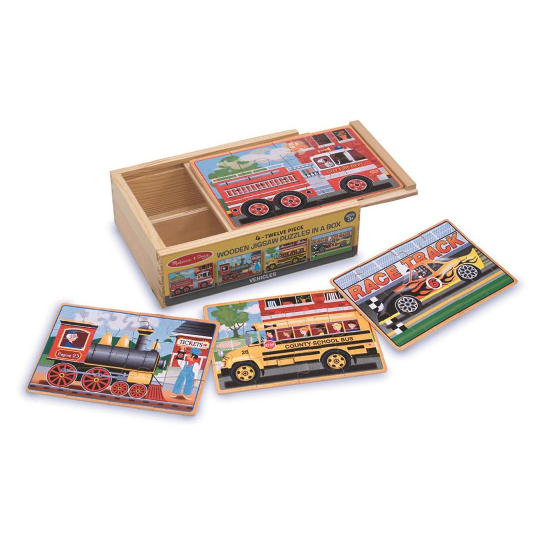 Melissa & Doug Vehicles Puzzles in a Box - Afterpay