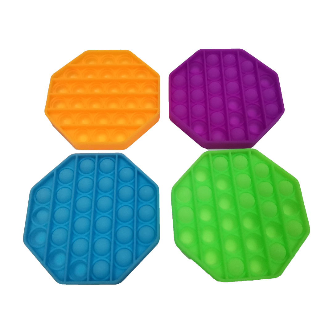 Pop It Fidget Toy Octagon - Assorted Colours - Afterpay