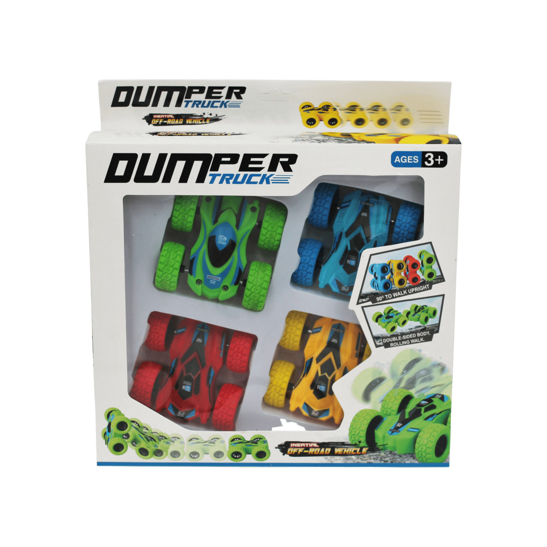 Four Pack Of Friction Flip Cars - Shop Now!