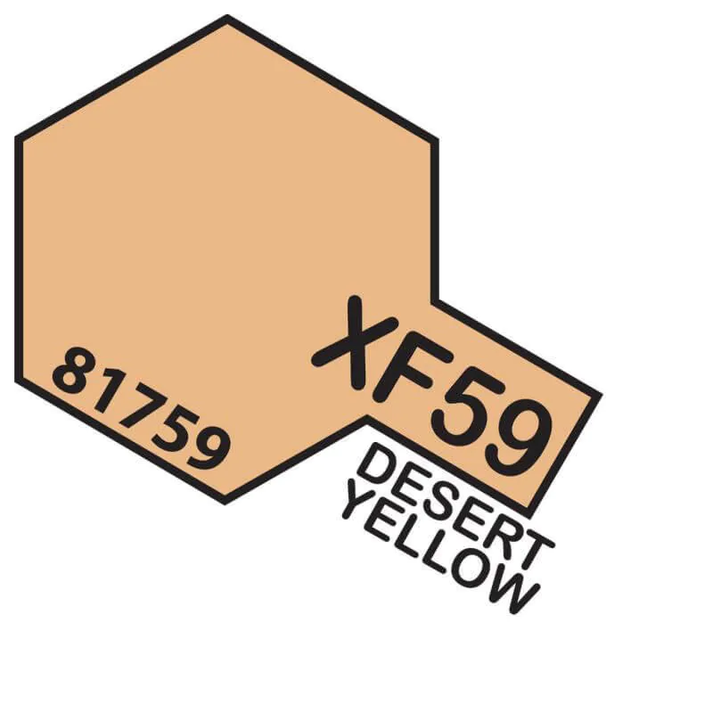Tamiya Mini Acrylic XF-59 Des.Yellow - Afterpay Available!