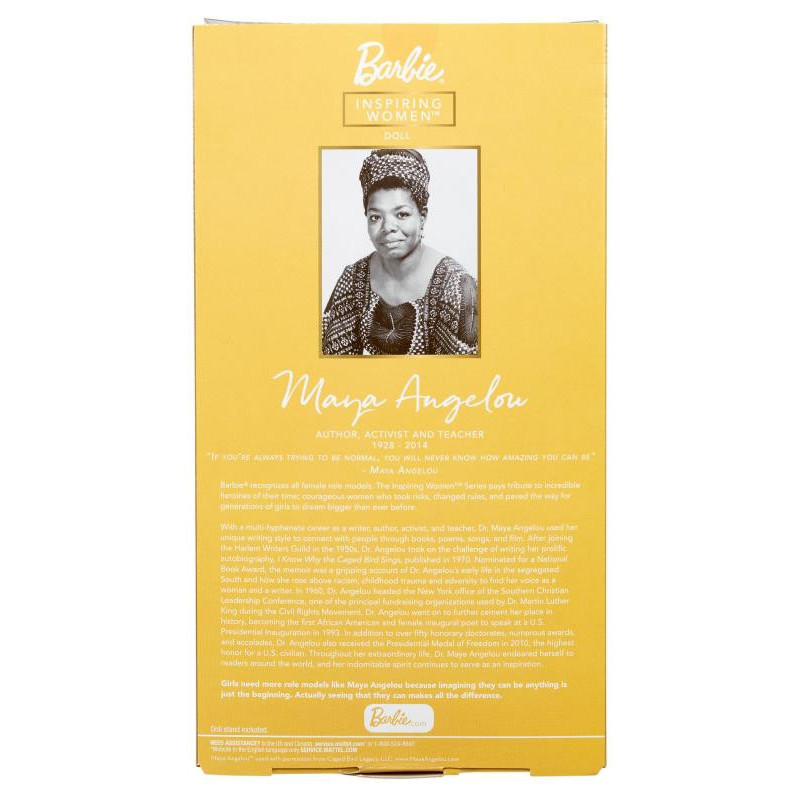 Maya Angelou Barbie Inspiring Women Doll - Afterpay