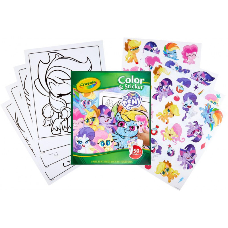 My Little Pony Coloring Book With Stickers