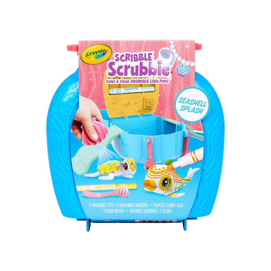 Scribble Scrubbie Ocean Pet Seashell Splash Playset