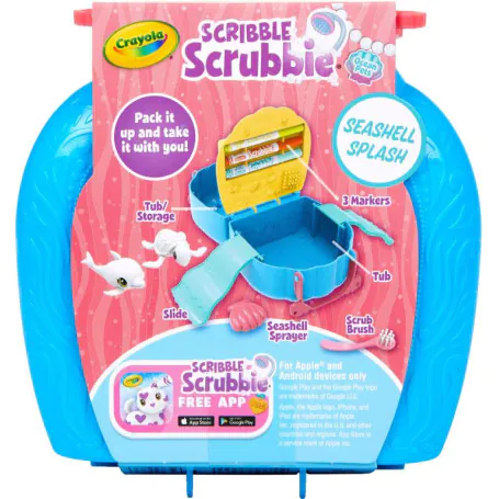 Scribble Scrubbie Ocean Pet Seashell Splash Playset