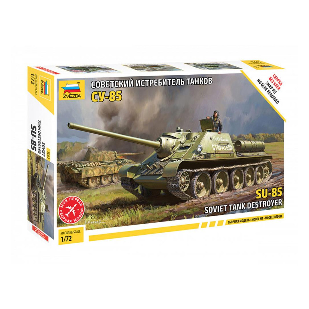 Zvezda 5062 1/72 Su-85 Self Propelled Gun Plastic Model Kit