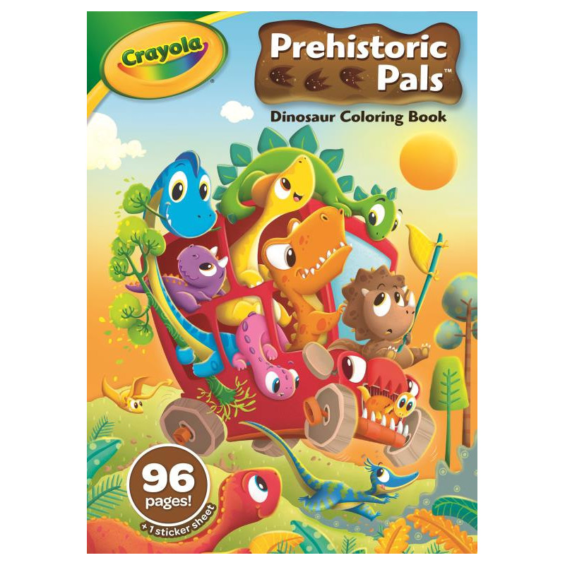 Crayola Prehistoric Pals Coloring Book 96 Pages - Afterpay