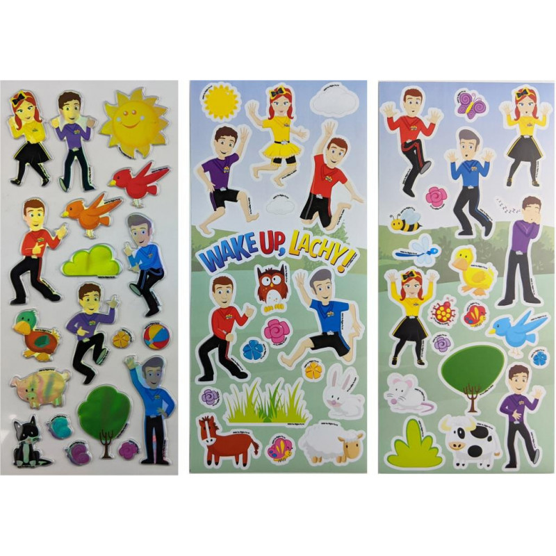 Wiggles Stickers 3 Pack - Puffy - Afterpay Available!