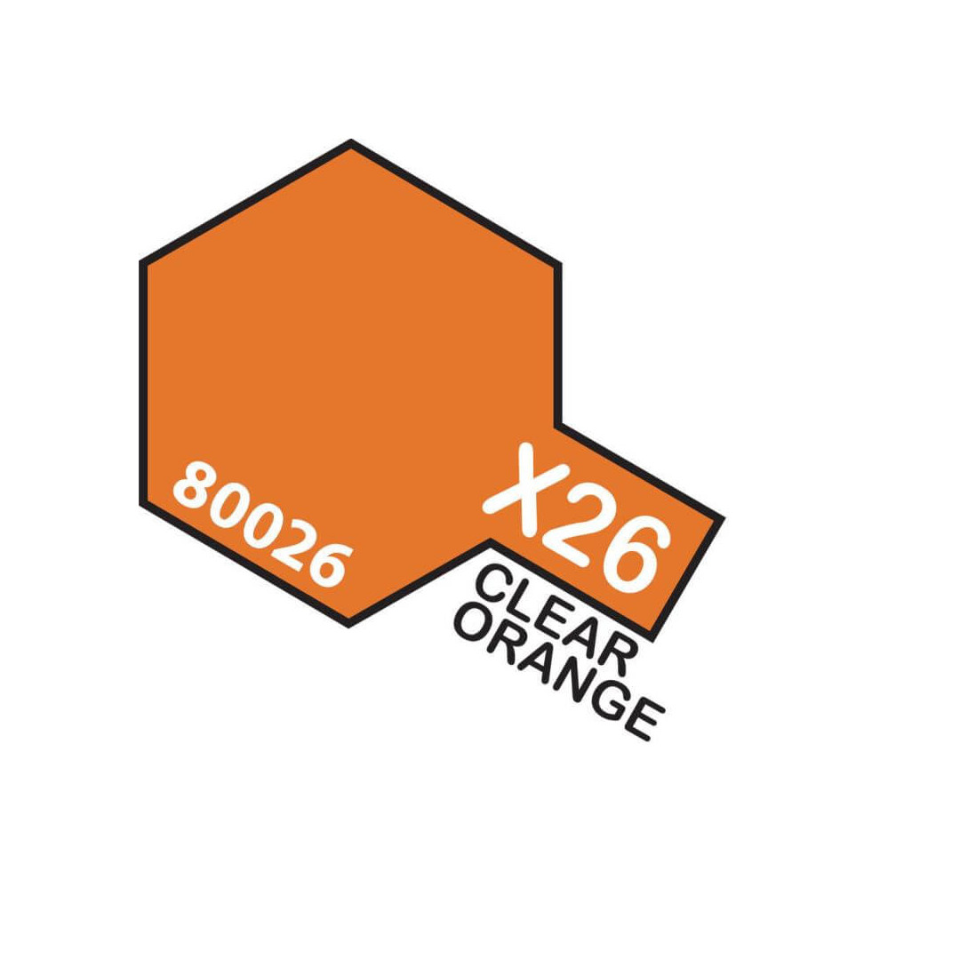 Tamiya X26 Enamel Clear Orange | Mr Toys Toyworld