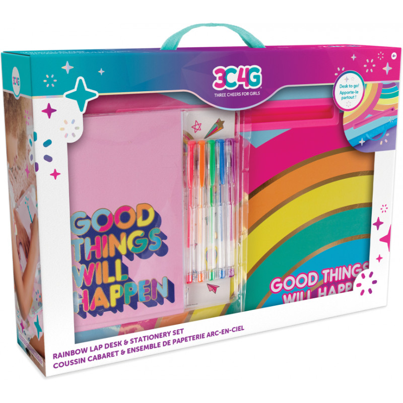 Rainbow Bright Lap Desk & Stationery - Afterpay Available!