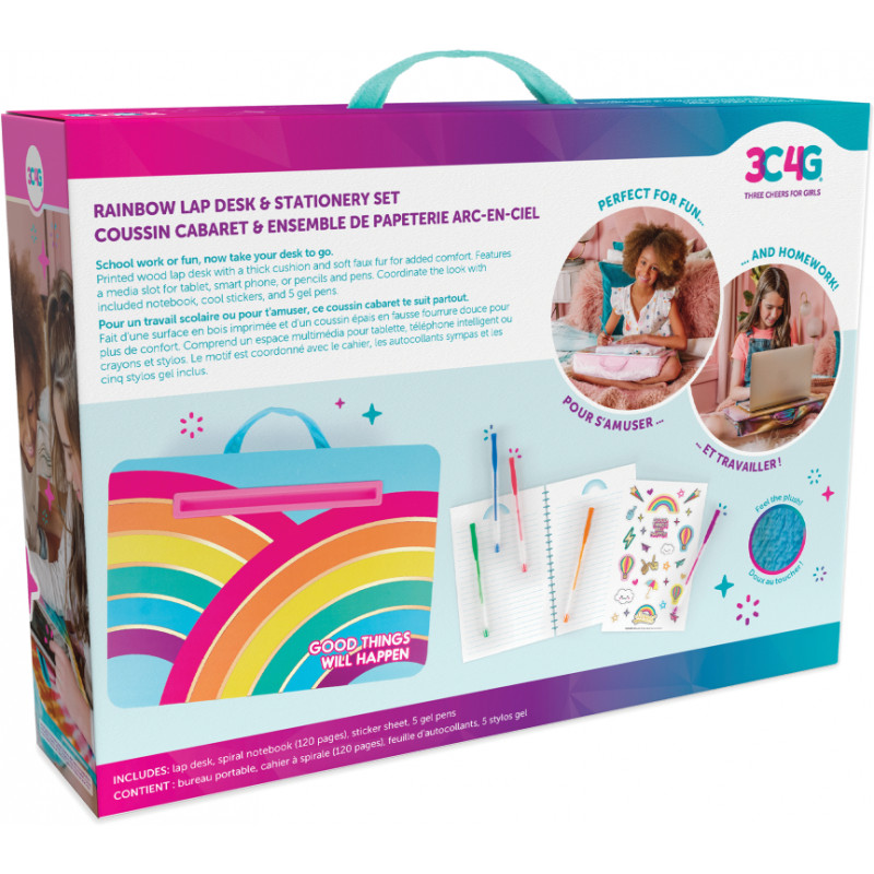 Rainbow Bright Lap Desk & Stationery - Afterpay Available!