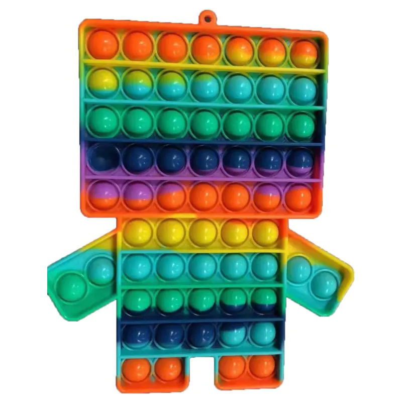 Pop It Fidget Toy Supersized Rainbow Robot - Afterpay