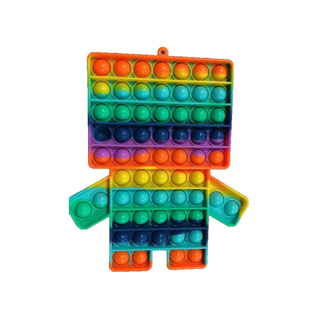 Pop It Fidget Toy Supersized Rainbow Robot - Afterpay
