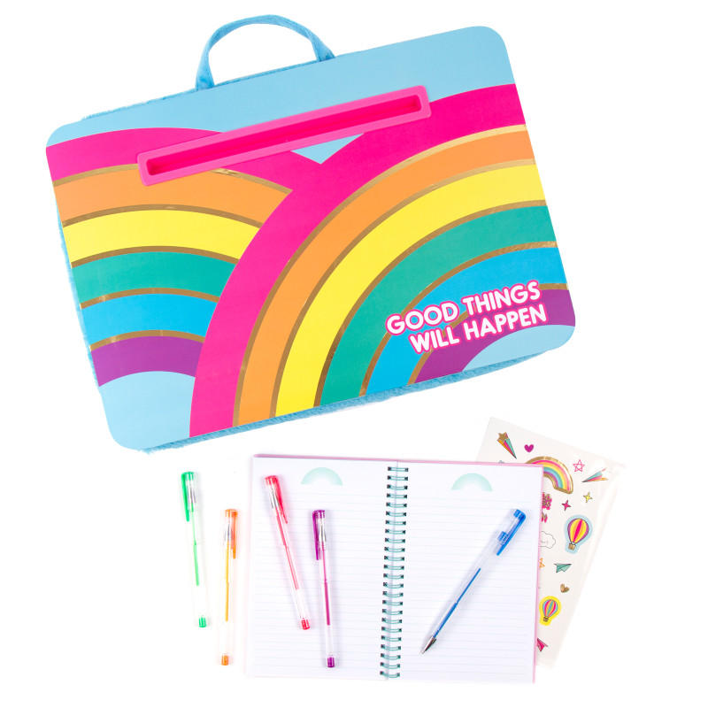 Rainbow Bright Lap Desk & Stationery - Afterpay Available!