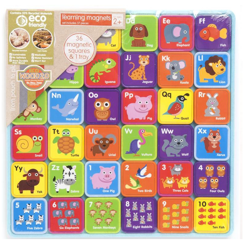 Roo Crew Eco Wood 2.0 37Pc Learning Magnets - Afterpay
