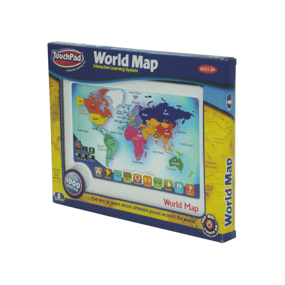 Touchpad World Map | Mr Toys Toyworld