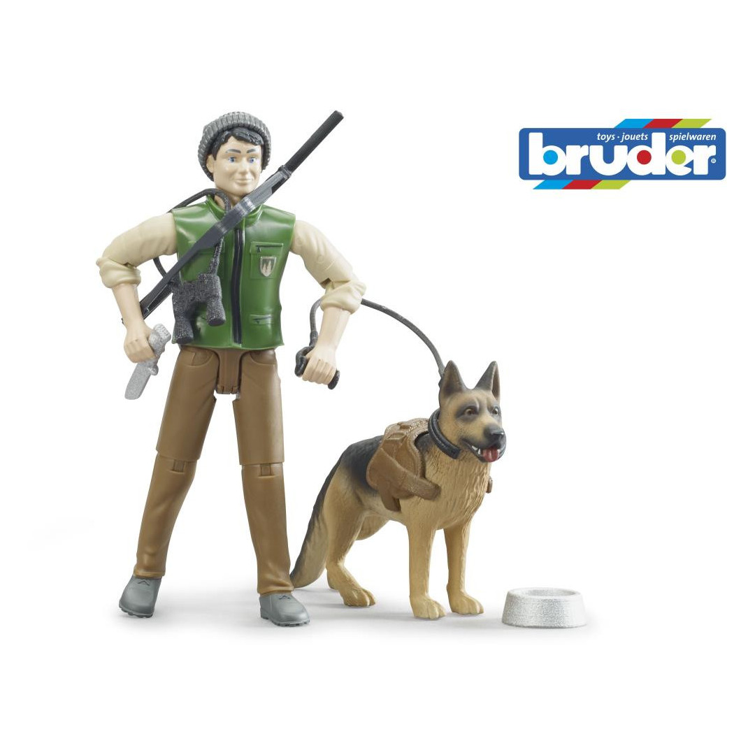 Bruder Forest Ranger With Dog & Equipment | Mr Toys Toyworld