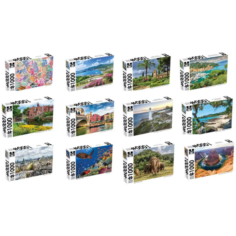 1000 Piece Assorted Jigsaw Puzzles - Afterpay Available!