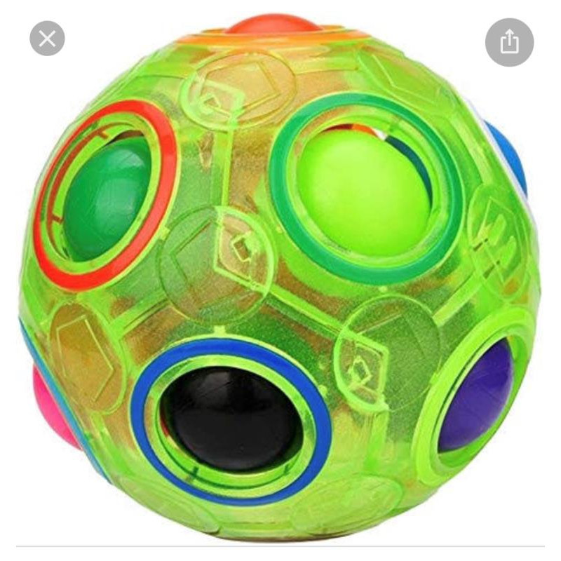 Rainbow Puzzle Glow In Dark Fidget Ball | Mr Toys Toyworld