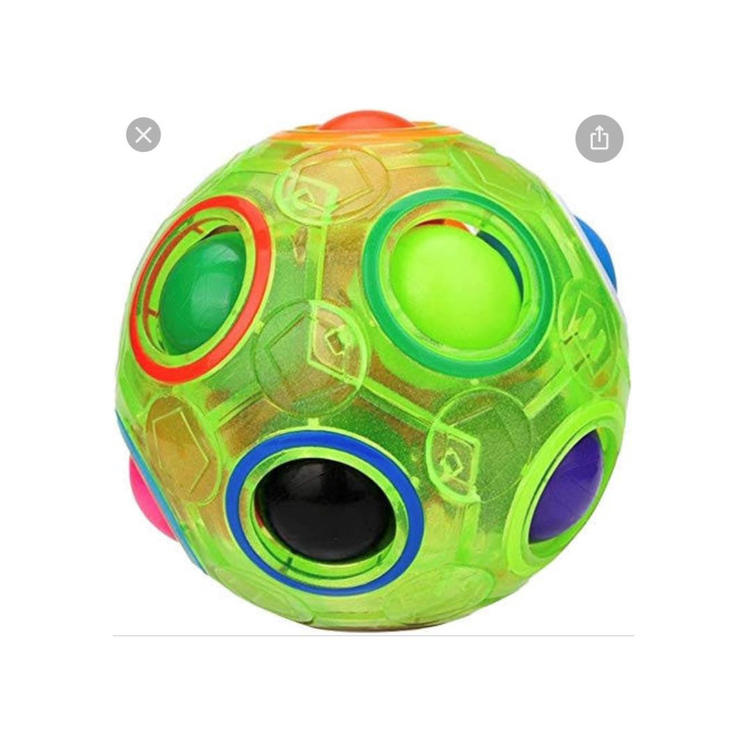 Rainbow Puzzle Glow In Dark Fidget Ball - Afterpay