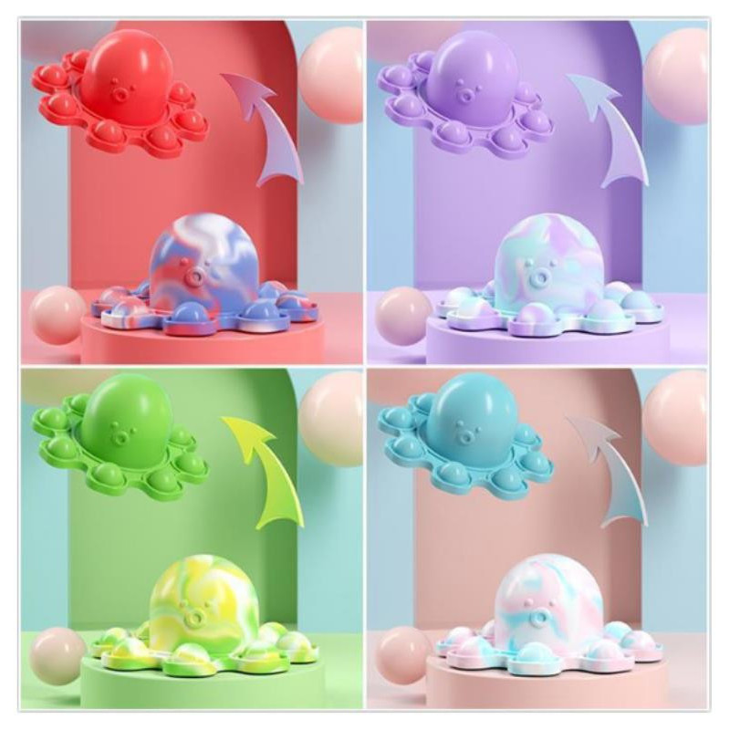 Reversible Silicon Octopus Popit Assorted | Mr Toys Toyworld