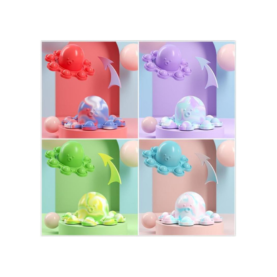 Reversible Silicon Octopus Popit Assorted | Mr Toys Toyworld