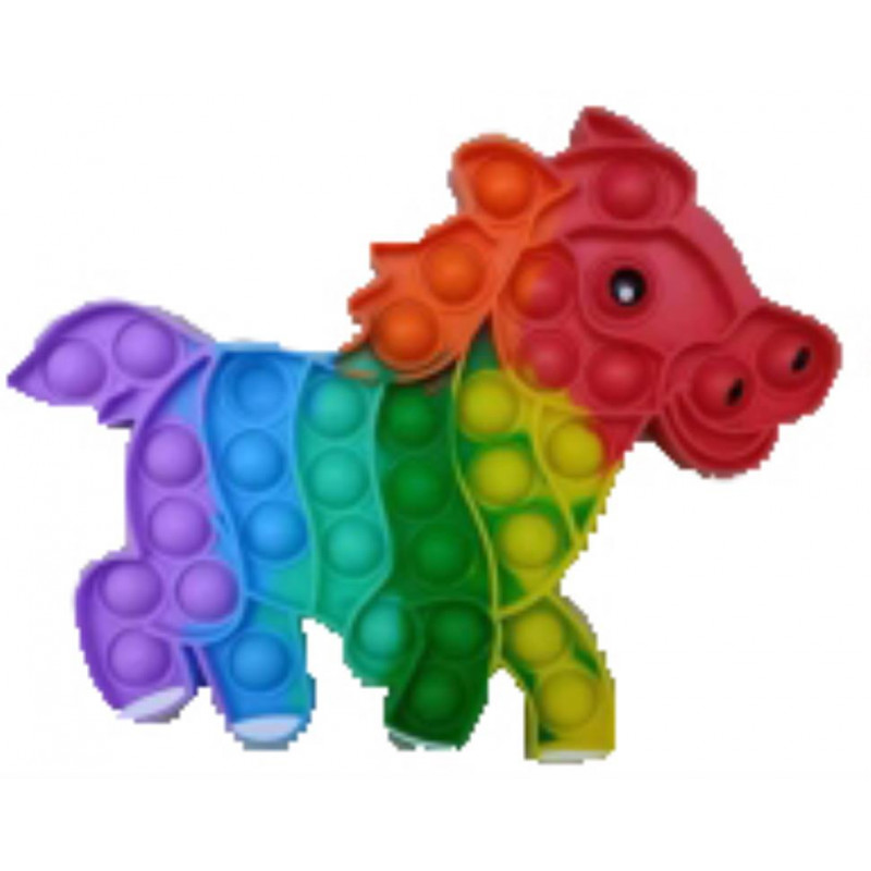 Pop It Fidget Toy Rainbow Supersized Pony - Afterpay