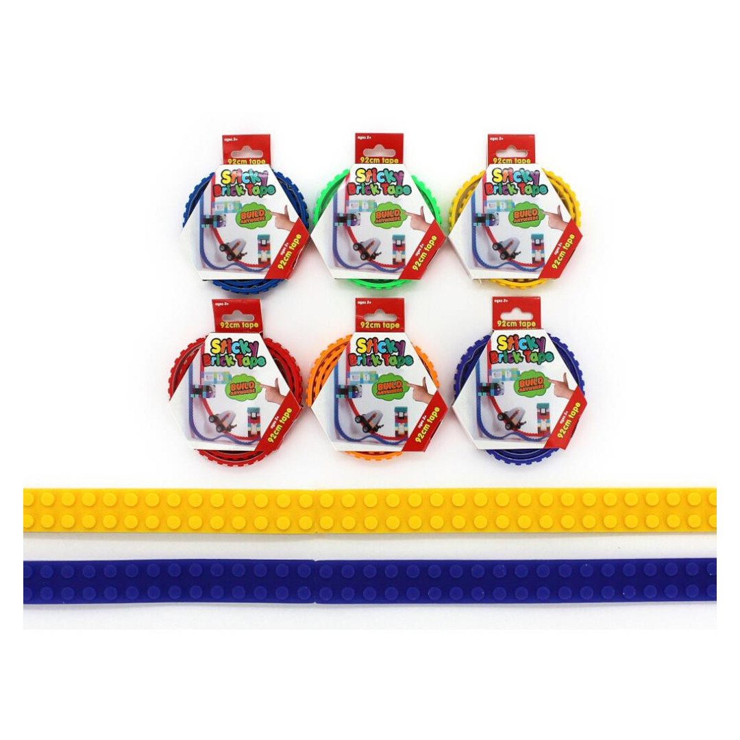 Silicone Sticky Brick Tape - 92cm Roll- Assorted - Afterpay