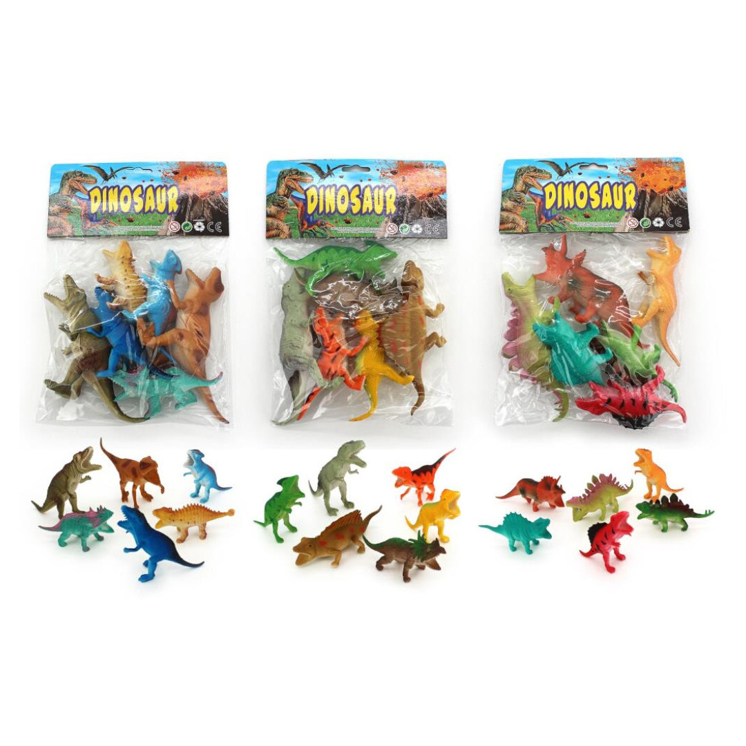 Dinosaurs In Bag 10-15cm - 6 Pieces Assorted - Afterpay