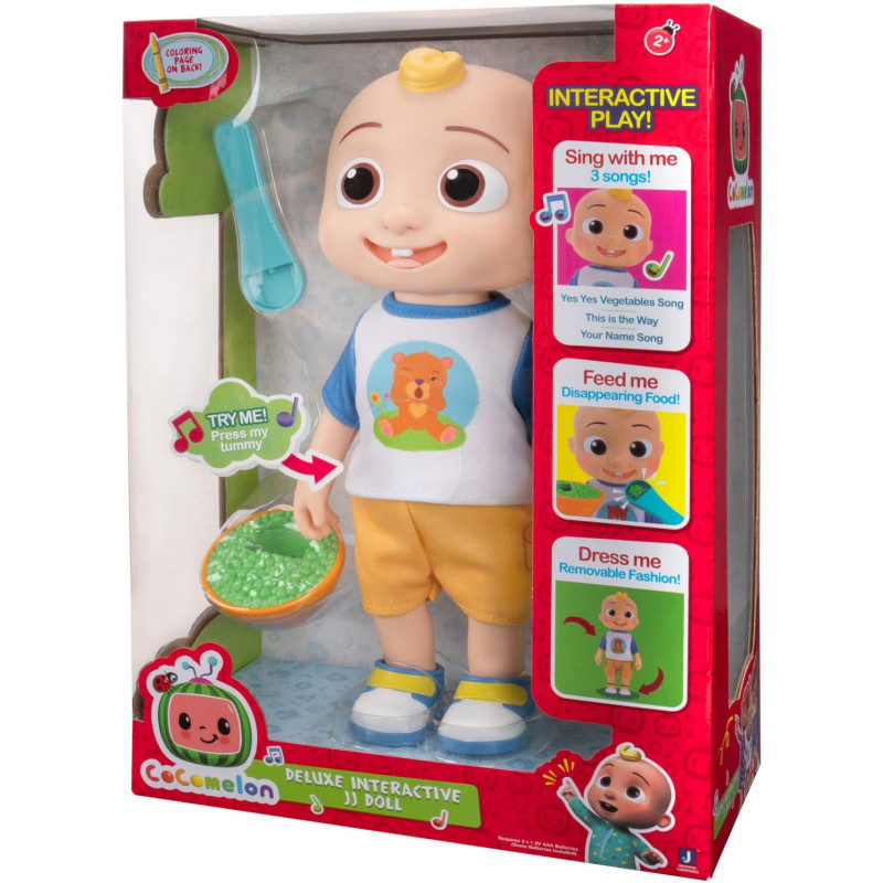 CoComelon Deluxe Interactive JJ Doll Plush Doll - Shop Now!