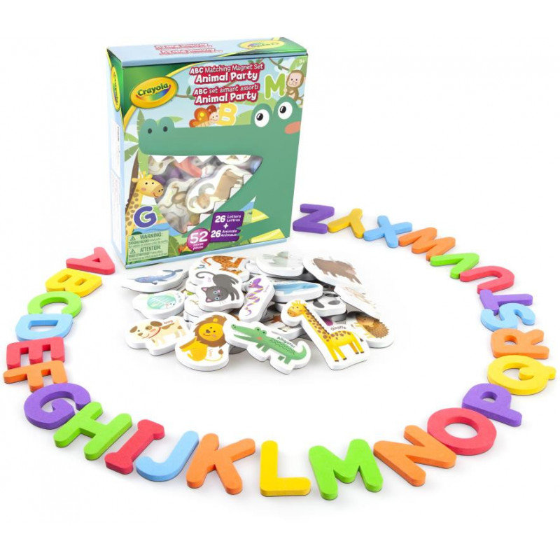 Crayola ABC Matching Magnet Set Animal Party - Afterpay