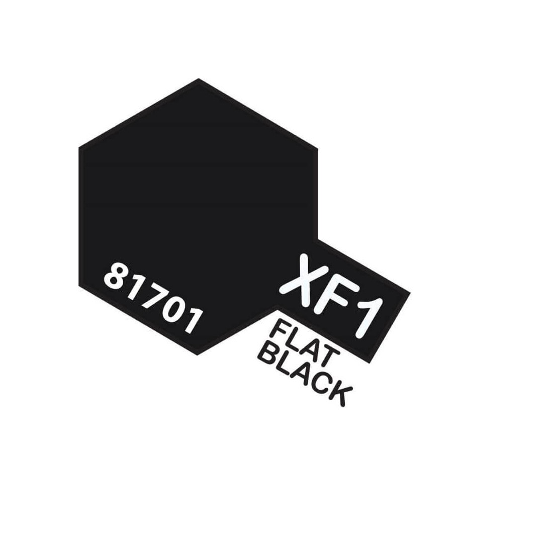 Tamiya Mini Acrylic XF-1 Flat Black - Afterpay Available!