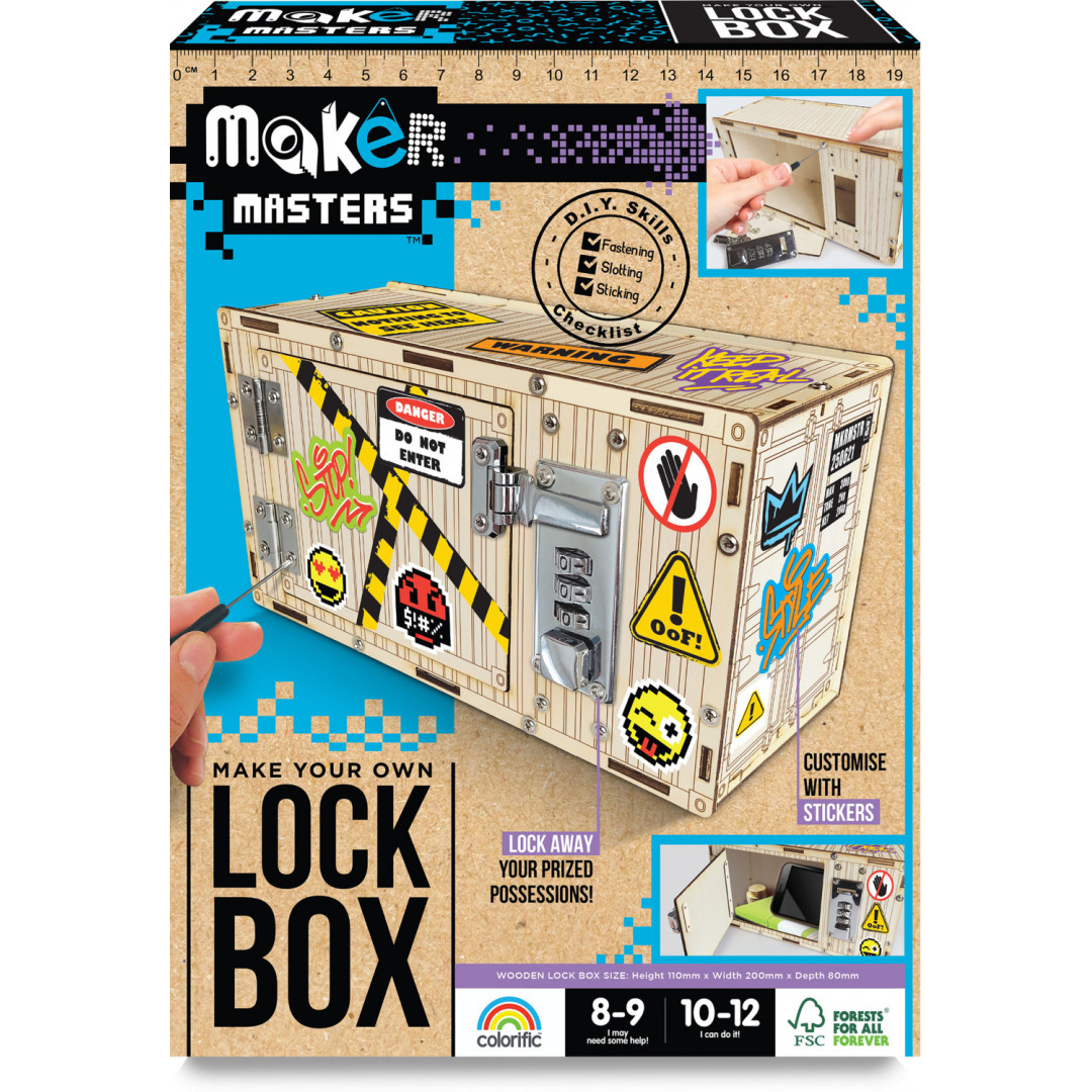 Maker Masters - Make Your Own Lockbox - Afterpay Available!