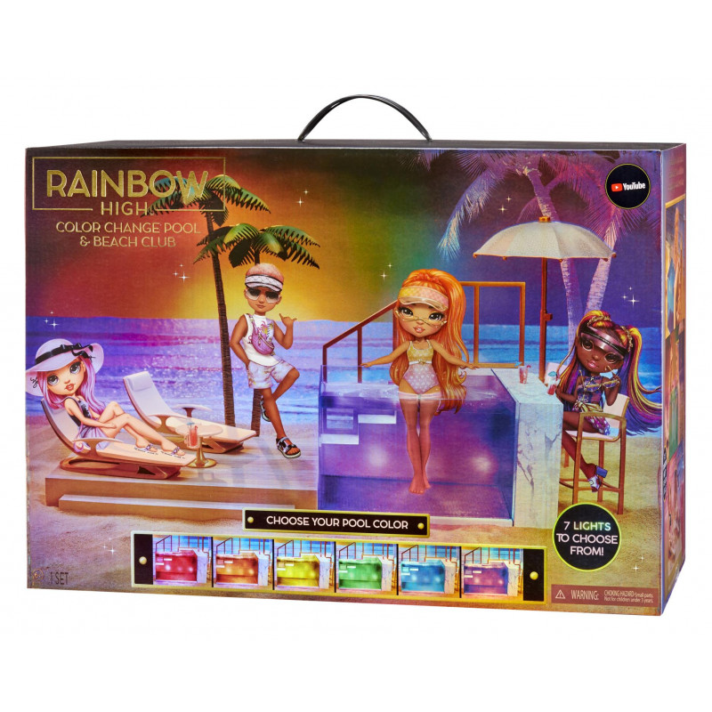 Rainbow High Colour Change Pool & Beach Club Playset